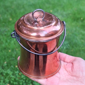 Vintage Swedish Copper Pot With Lid,mark Handarbete SES, Plant Pot ...