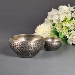 Vintage Norwegian Pewter Troll Tinn Two-bowl Set, Handmade 1970s ...