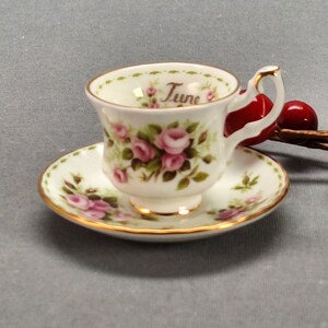 Vintage Porcelain June Cup Saucer by Royal Albert Bone China England ...