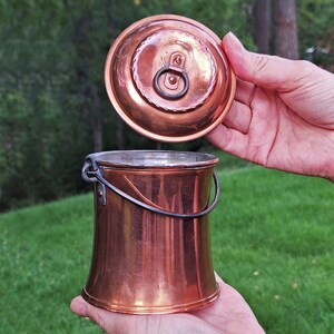 Vintage Swedish Copper Pot With Lid,mark Handarbete SES, Plant Pot ...
