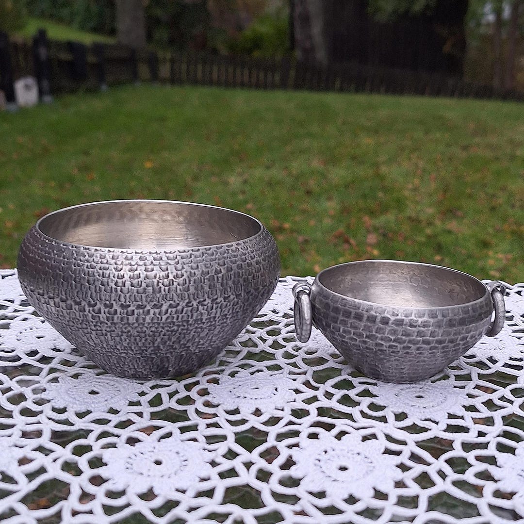 Troll Tinn Norwegian Pewter Bowls, Model 112 & 111H, Handmade, 1970s - Etsy