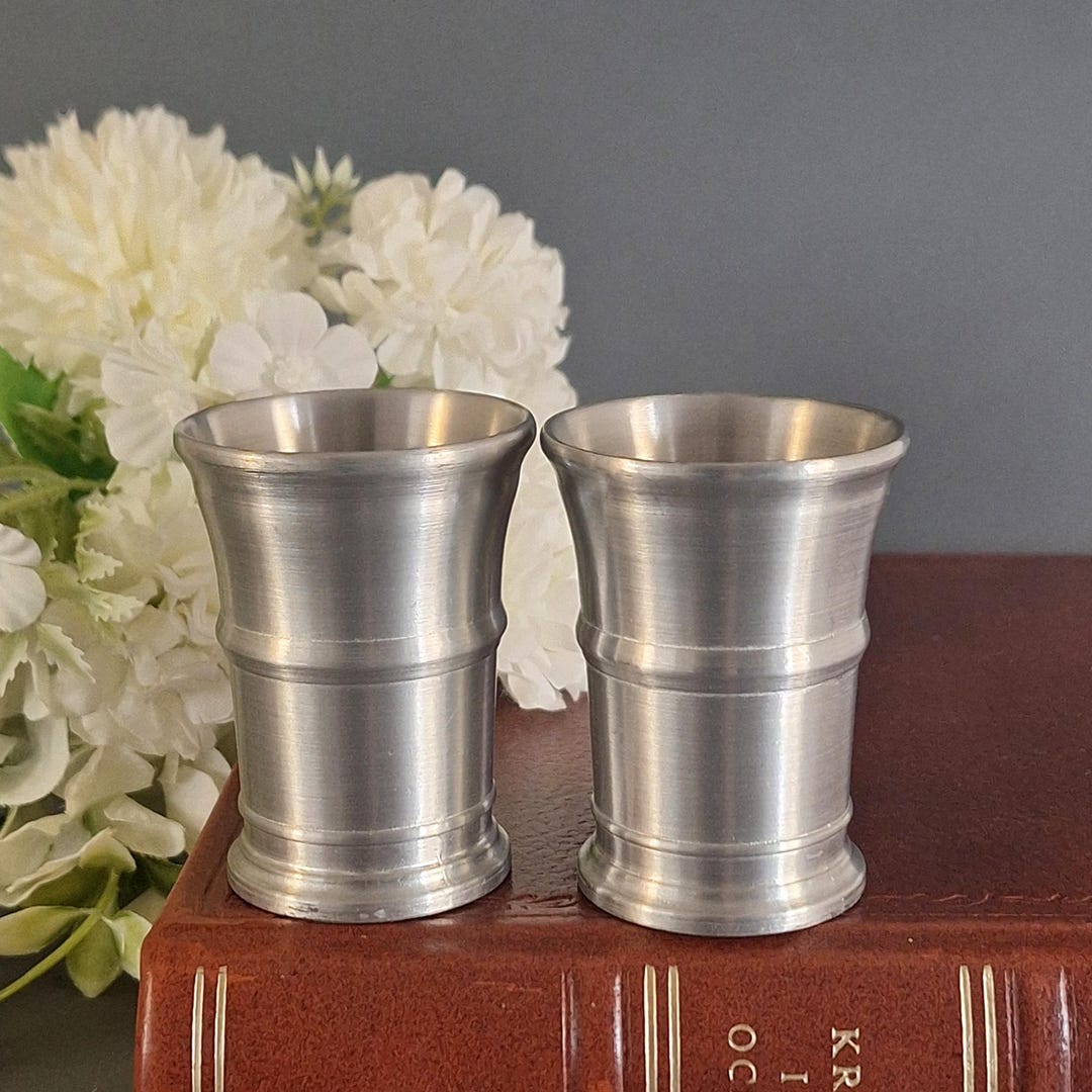 Pewter Mead Cups Medieval Style by Vimmerby Tenn, Nordic Design Goblets ...