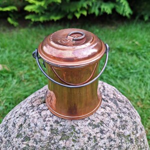 Vintage Swedish Copper Pot With Lid,mark Handarbete SES, Plant Pot ...