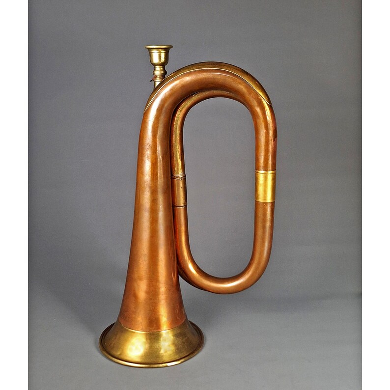 Vintage Navy Signal Horn Brass Copper Military Bugle Maritime ...