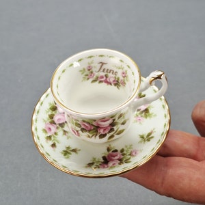 Vintage Porcelain June Cup Saucer by Royal Albert Bone China England ...
