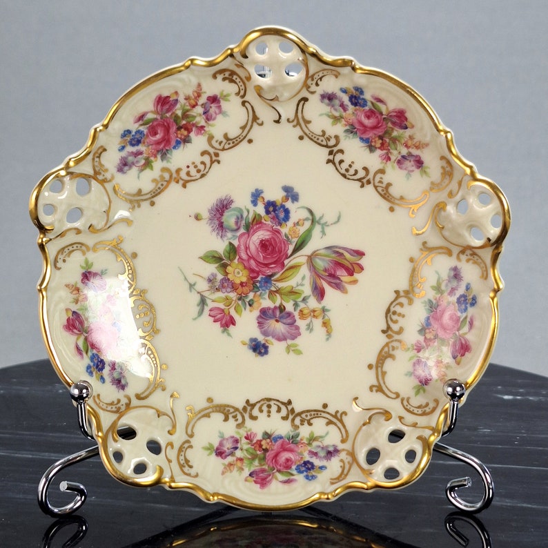 Vintage Rosenthal Moliere Kronach Elfenbein Porcelain Plate in Art ...