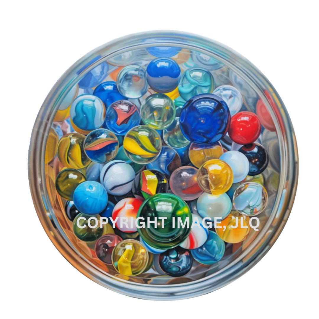Giclee Color Print "marbles," Unframed, Hand Signed, Artist Jose Luis ...
