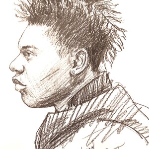 Professional, Portrait Drawing, Realistic, Graphite Sketch, Great Gift ...