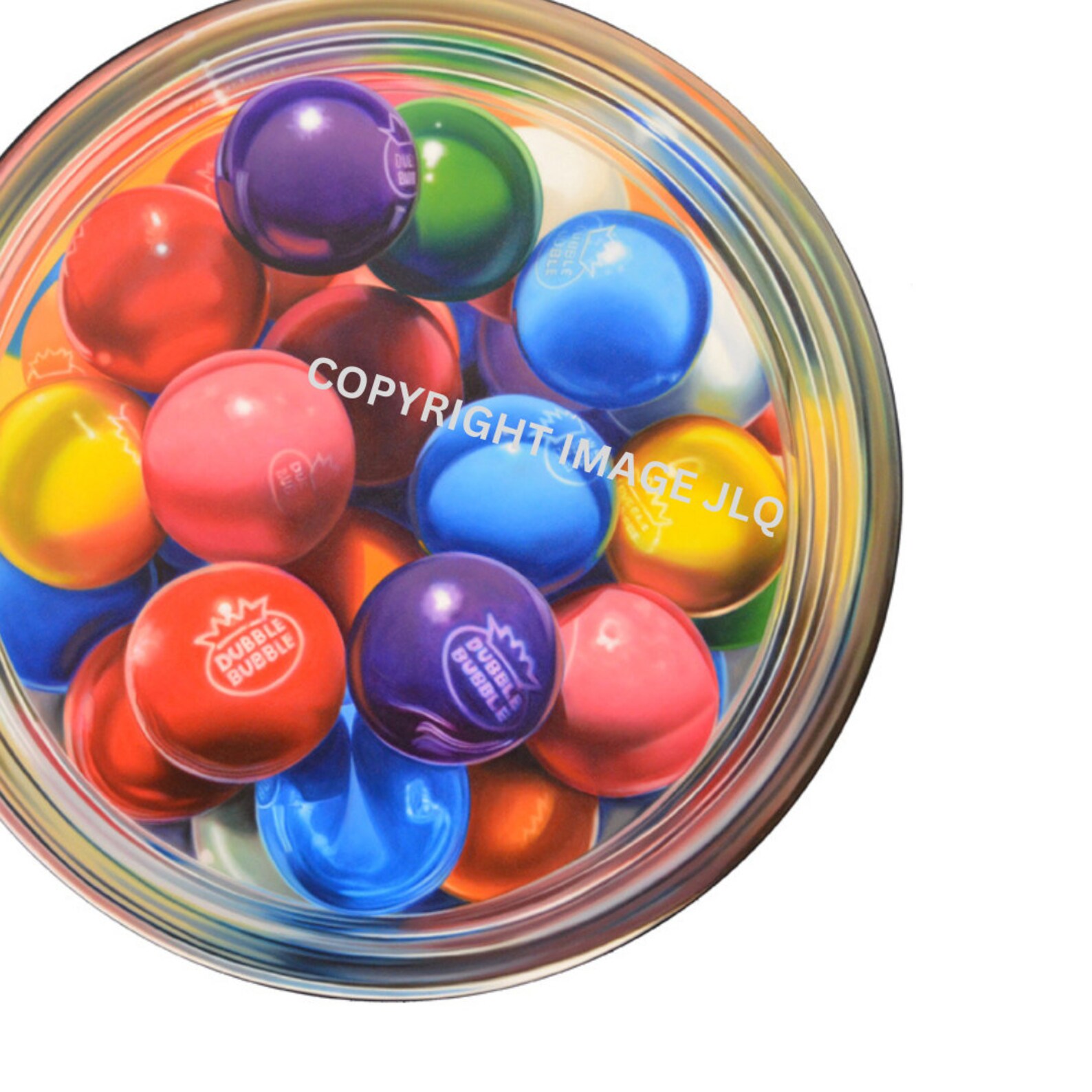 Giclee Color Print “dubble Bubble,” Unframed, Hand Signed, Artist Jose ...