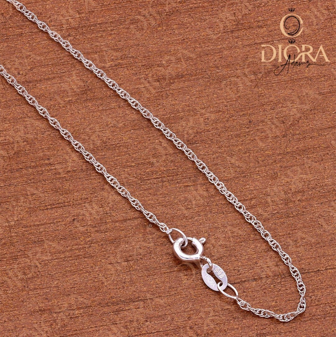 925 Silver Prince of Wales Chain 1.30mm Width - Italian Chain, Prince ...