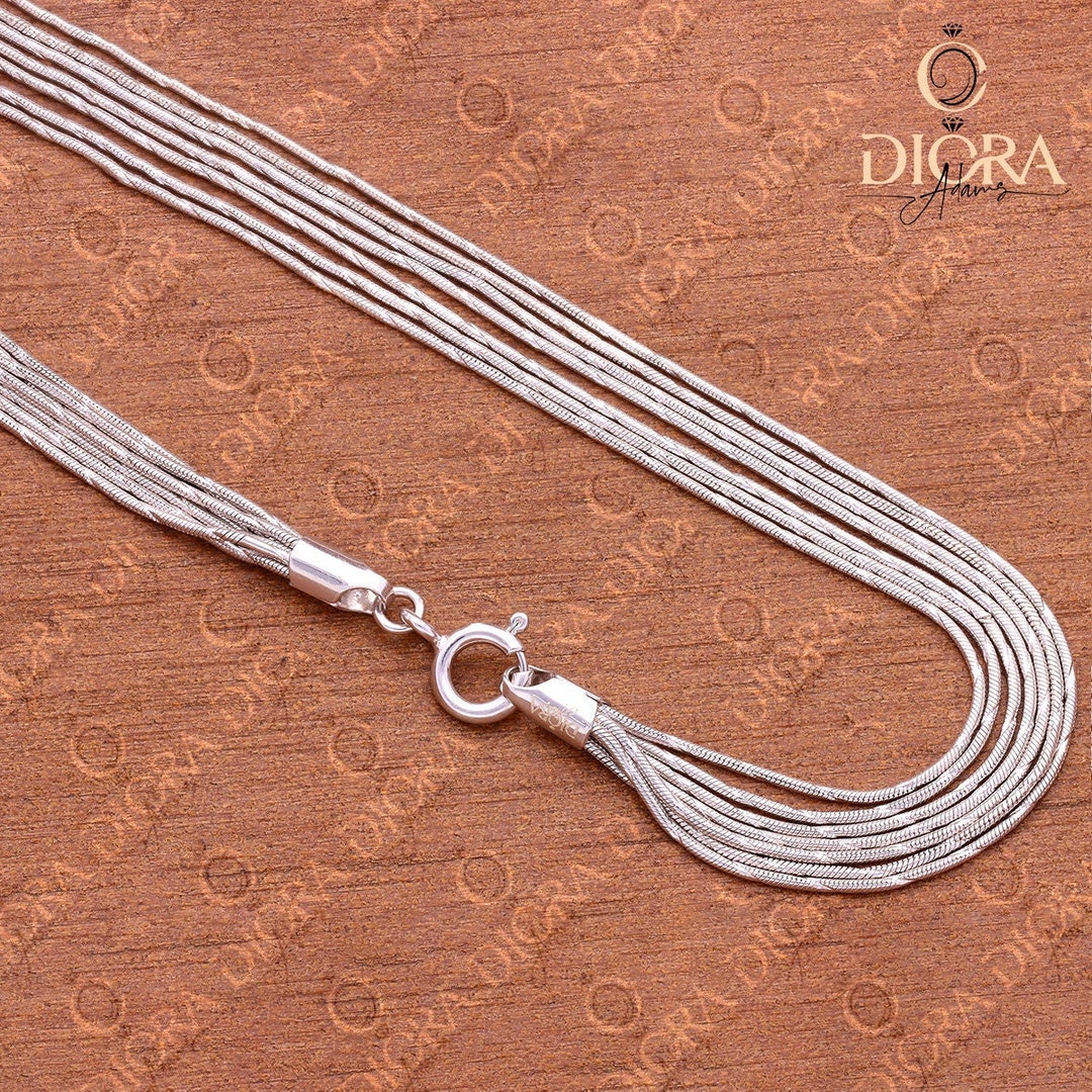 18, 20 Multi Strand Snake Link Chain Herringbone Chain 70.93mm Thick ...