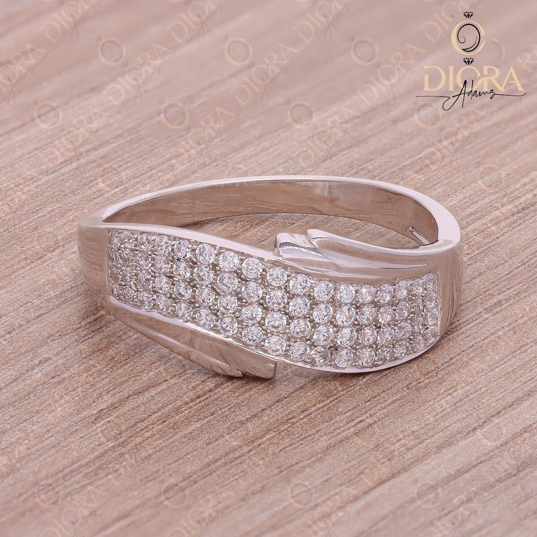 Mens Ring 925 Silver • Mens Pinky Ring • Engagement Wedding Ring • 0 ...