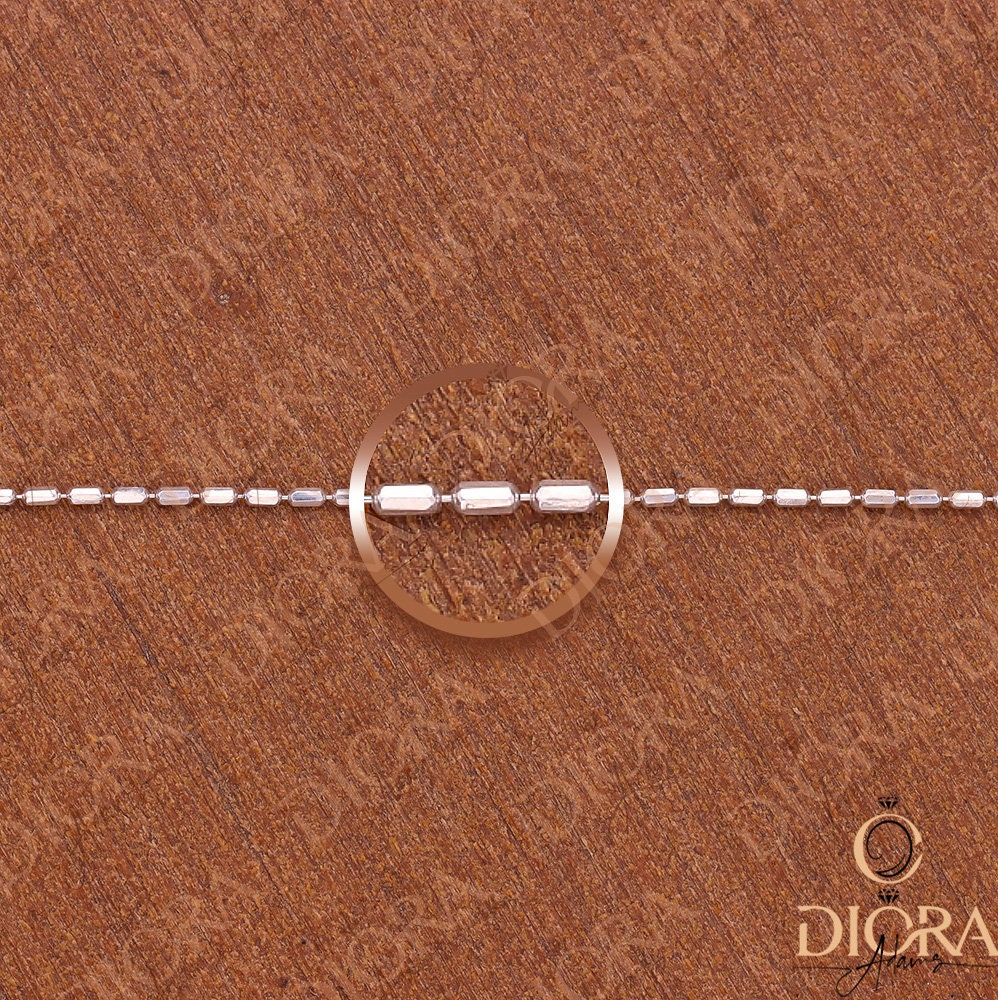 925 Sterling Silver 1.0mm Thick Barrel Chain, Italian Chain, Diamond ...