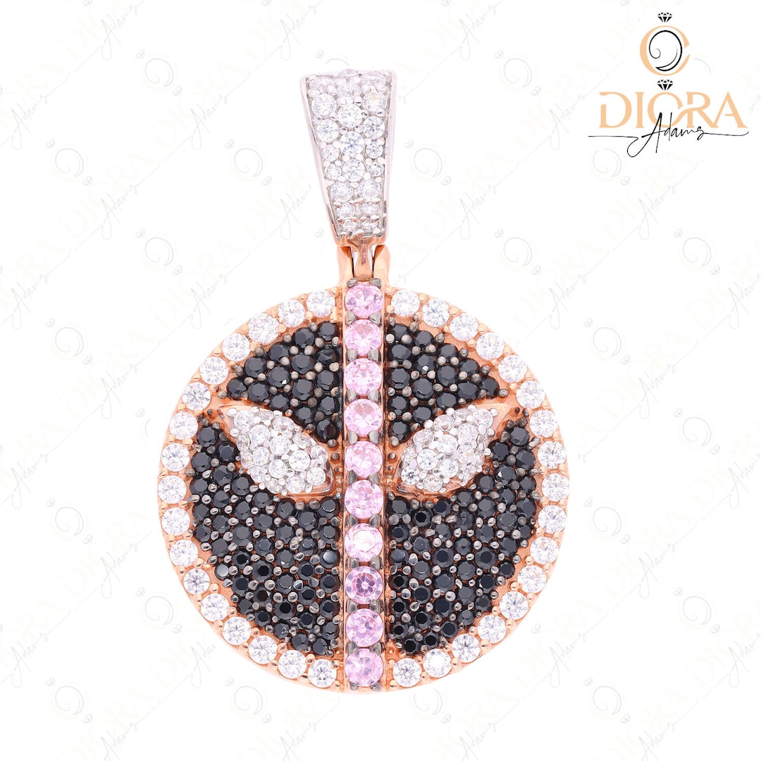 Hip Hop Round Venom Face Pendant • S925 Two Tone Silver Venom Necklace ...