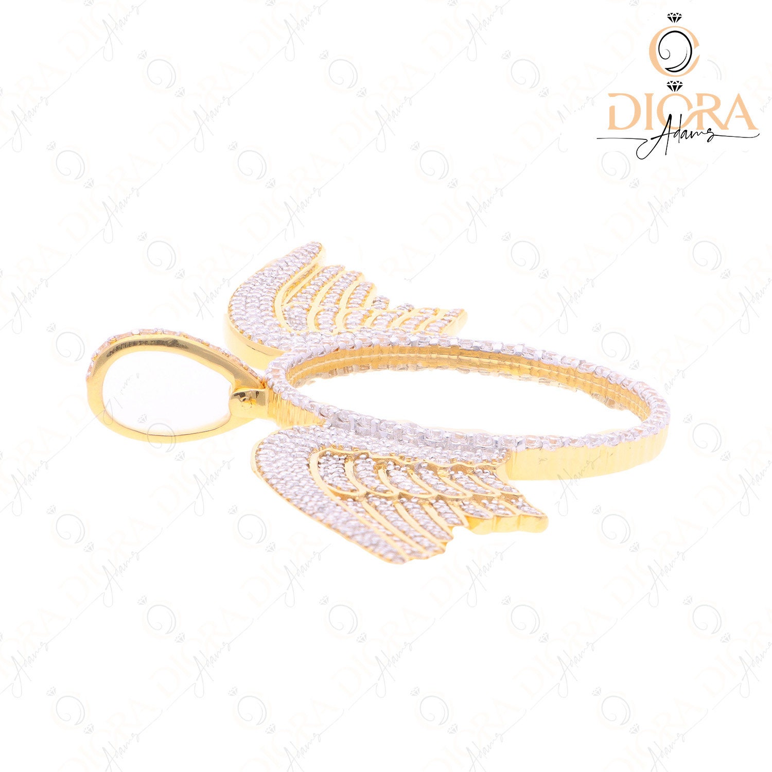 Memory Frame Pendant 8.47cts Simulated Diamond Sterling Silver - Etsy