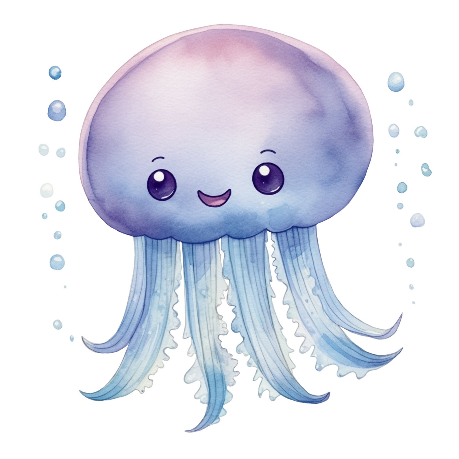 Cute Jellyfish as a Poster for Your Child's Room - Unique Jellyfish ...