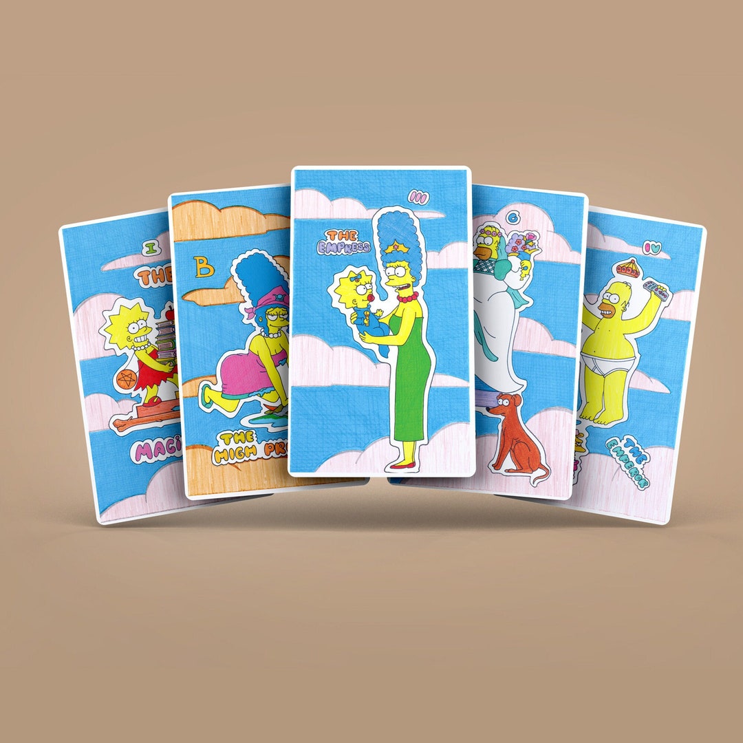 The Simpsons Tarot, 78 Cards Deck, Tarot With Guide Book, Rider Waite ...