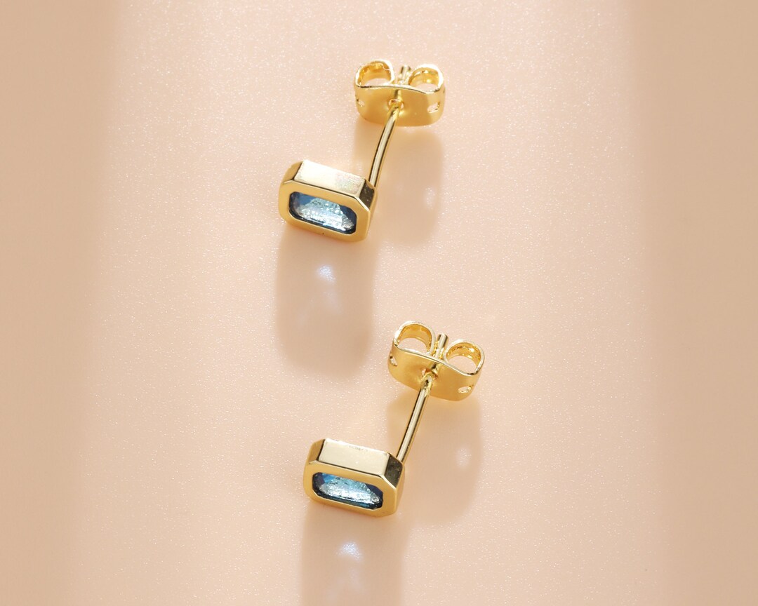 A Pair 18K Gold Filled Noble Crystal Earring,shiny Dangle for Women＆men ...