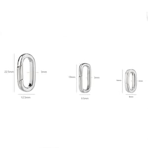 18K Gold/silver Filled Clasp,oval Carabiner Clasp,spring Clasp,round ...