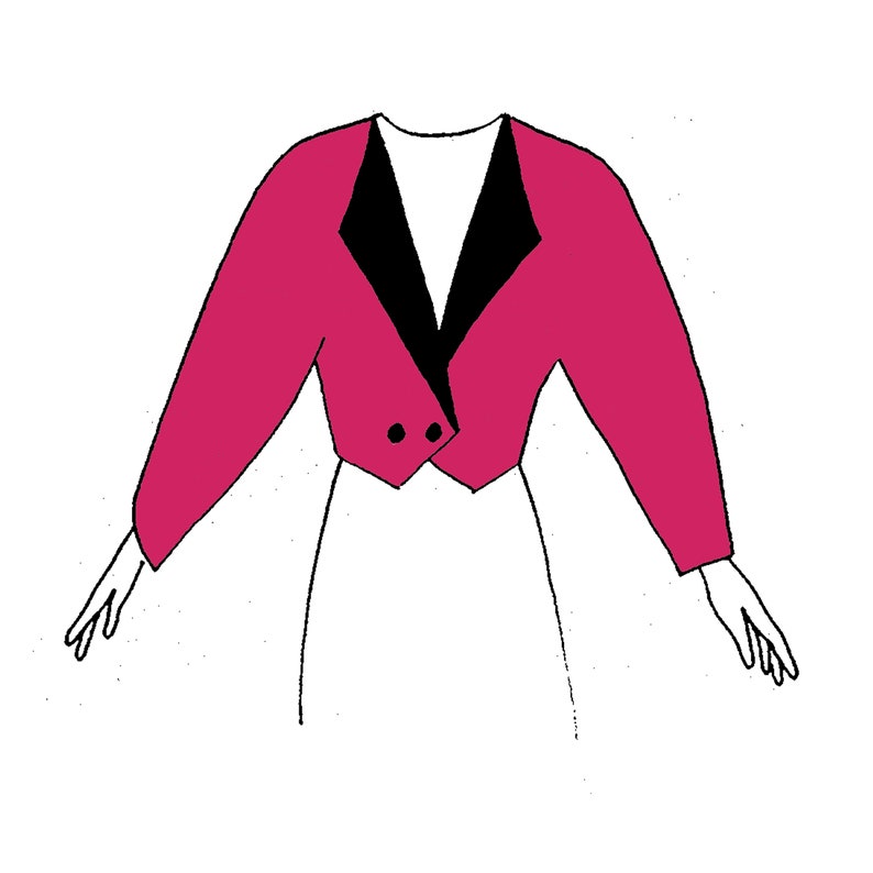 Easy Jacket Sewing Pattern for Women, Basic Jacket Pattern PDF, 90s ...