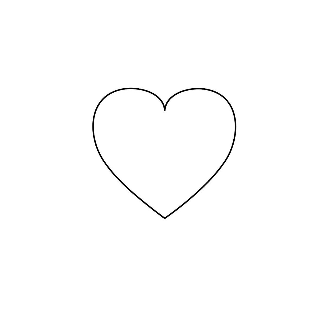 Heart Shape 10 Instant Downloads / Black and White / Set - Etsy