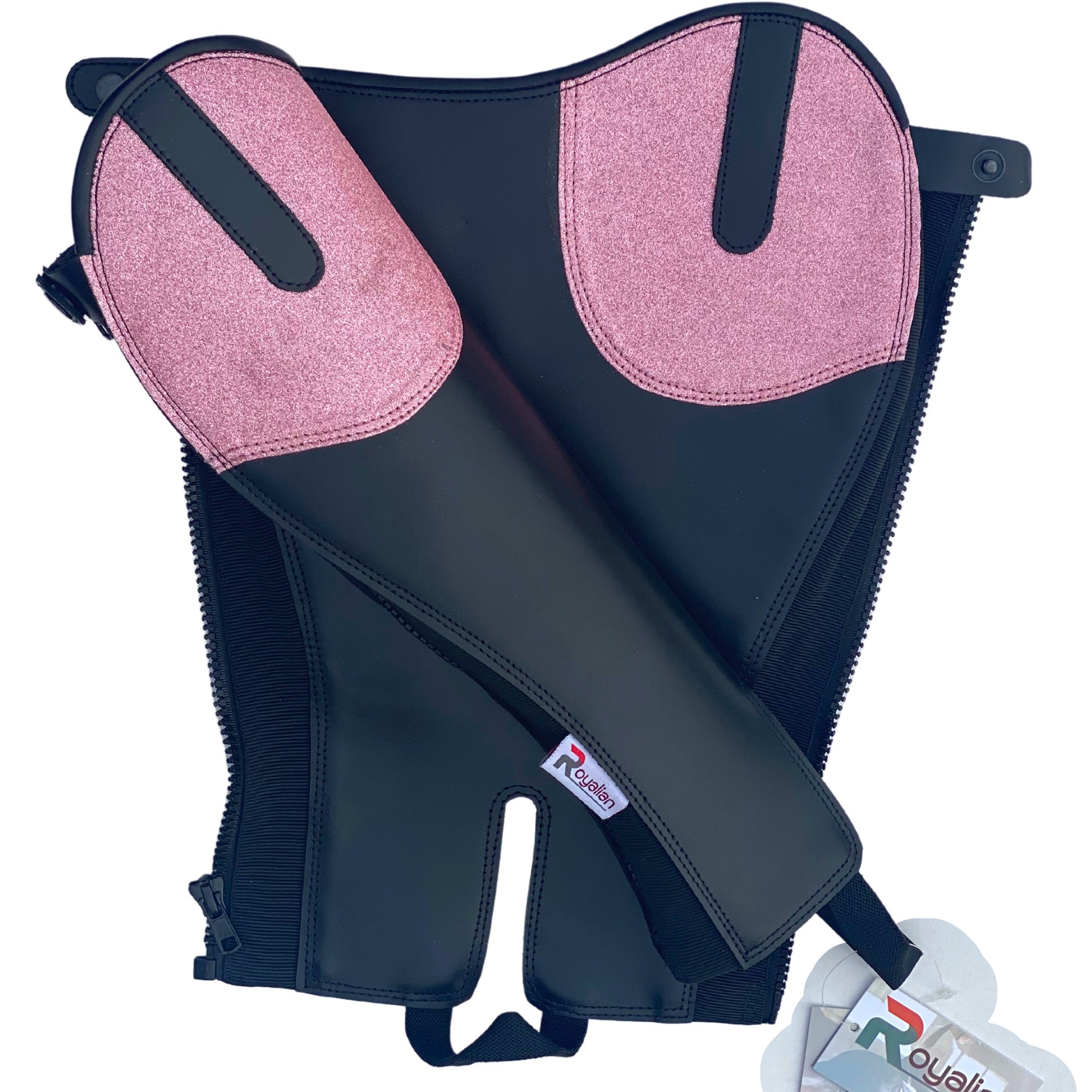 Royalian Horse Riding Glitter Leather Half Chaps/gaiters Equestrian ...