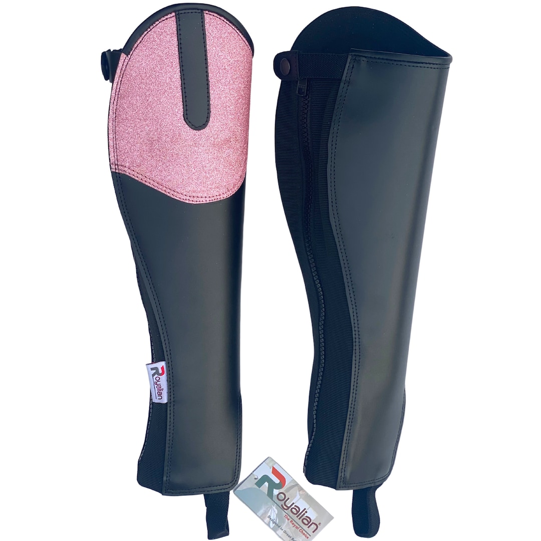 Royalian Horse Riding Glitter Leather Half Chaps/gaiters Equestrian ...