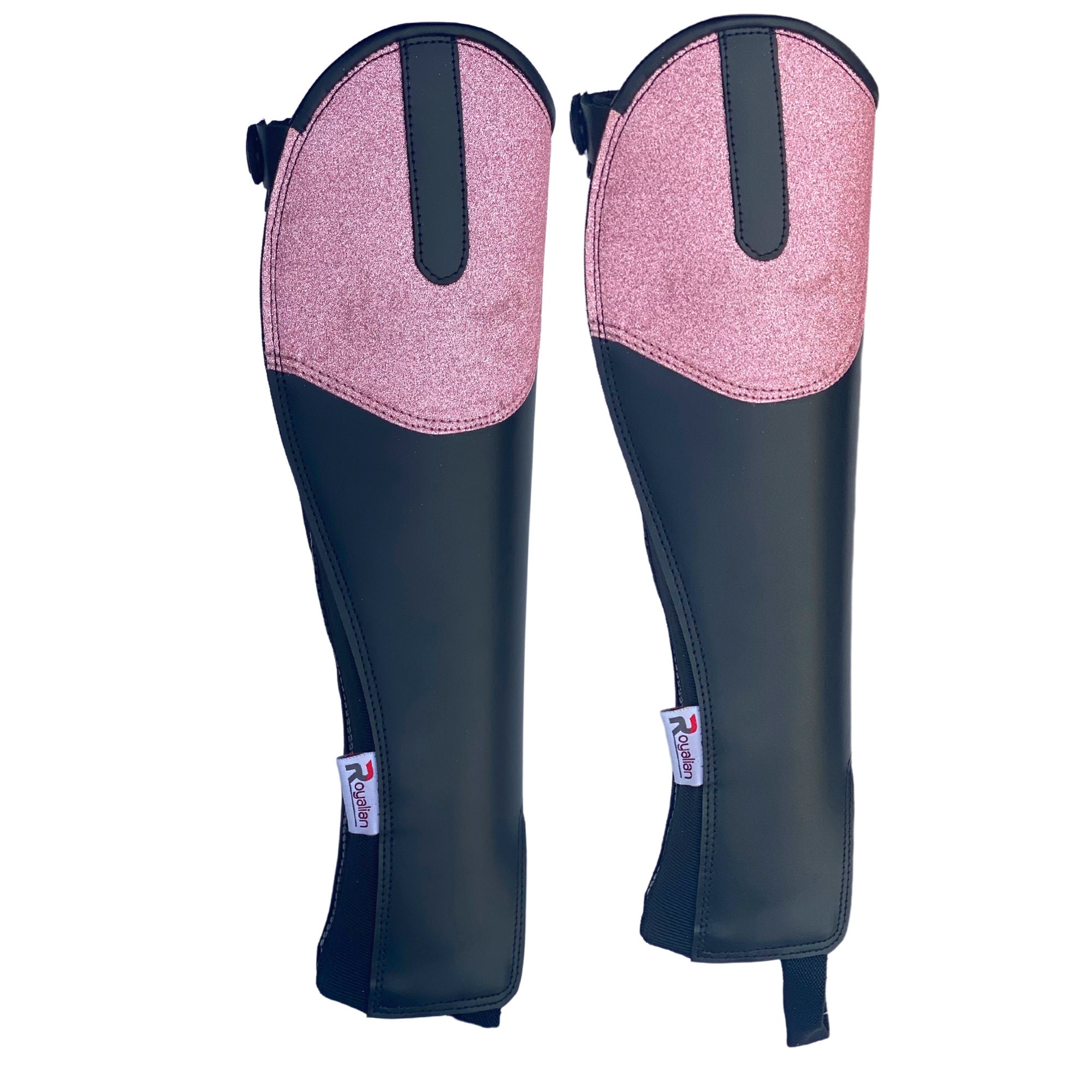 Royalian Horse Riding Glitter Leather Half Chaps/gaiters Equestrian ...