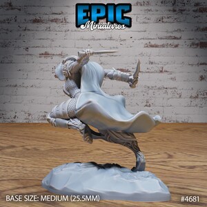 Werewolf Armored Female - Multiple Poses - Dnd Miniatures 32mm 8K Resin ...