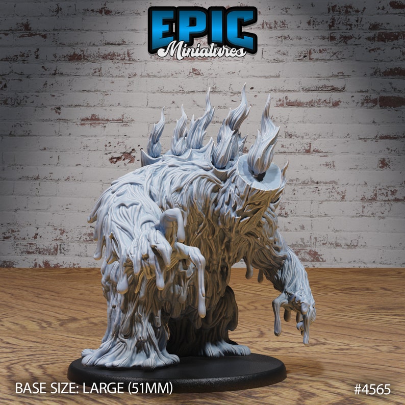 Candle Wax Golem Large Multiple Poses Dnd Miniatures 32mm 8K Resin ...