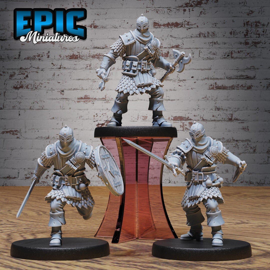 Masked Bandit Dnd Miniatures 32mm 8K Quality Prints Characters TTRPG ...