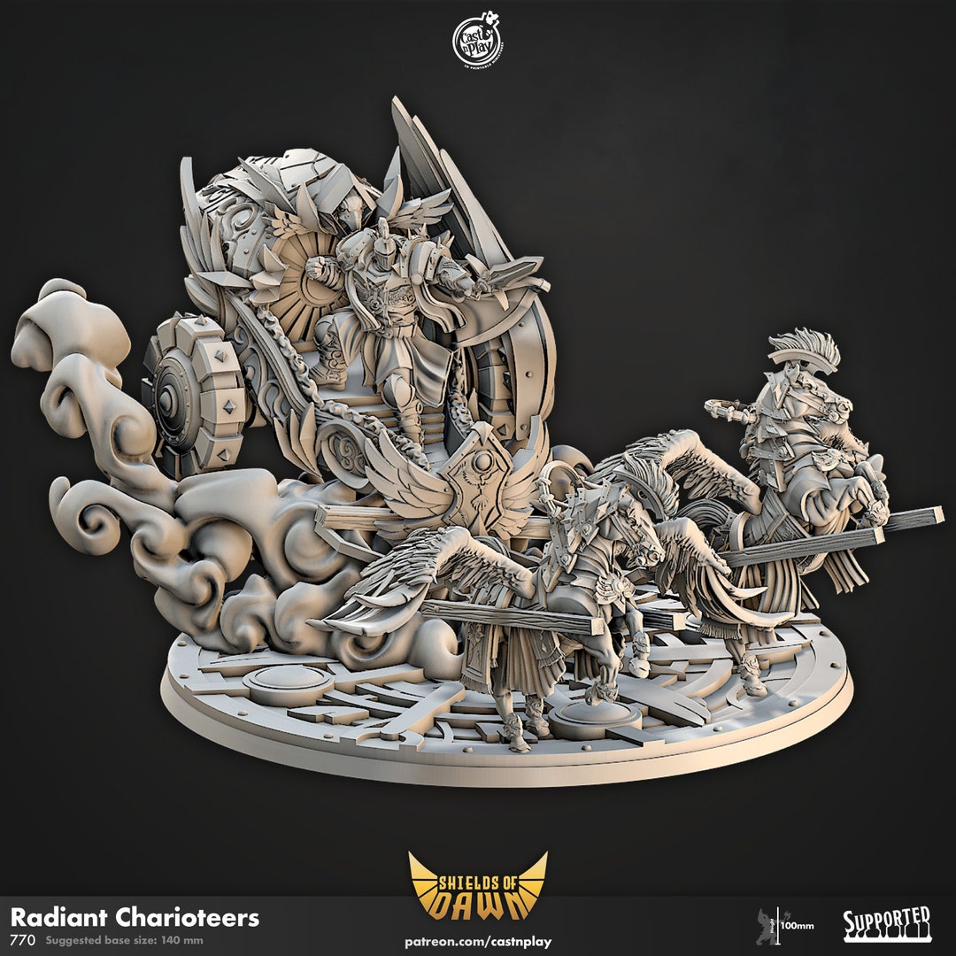 Radiant Charioteers - Dnd Miniatures 32mm 8K Resin Quality Prints ...