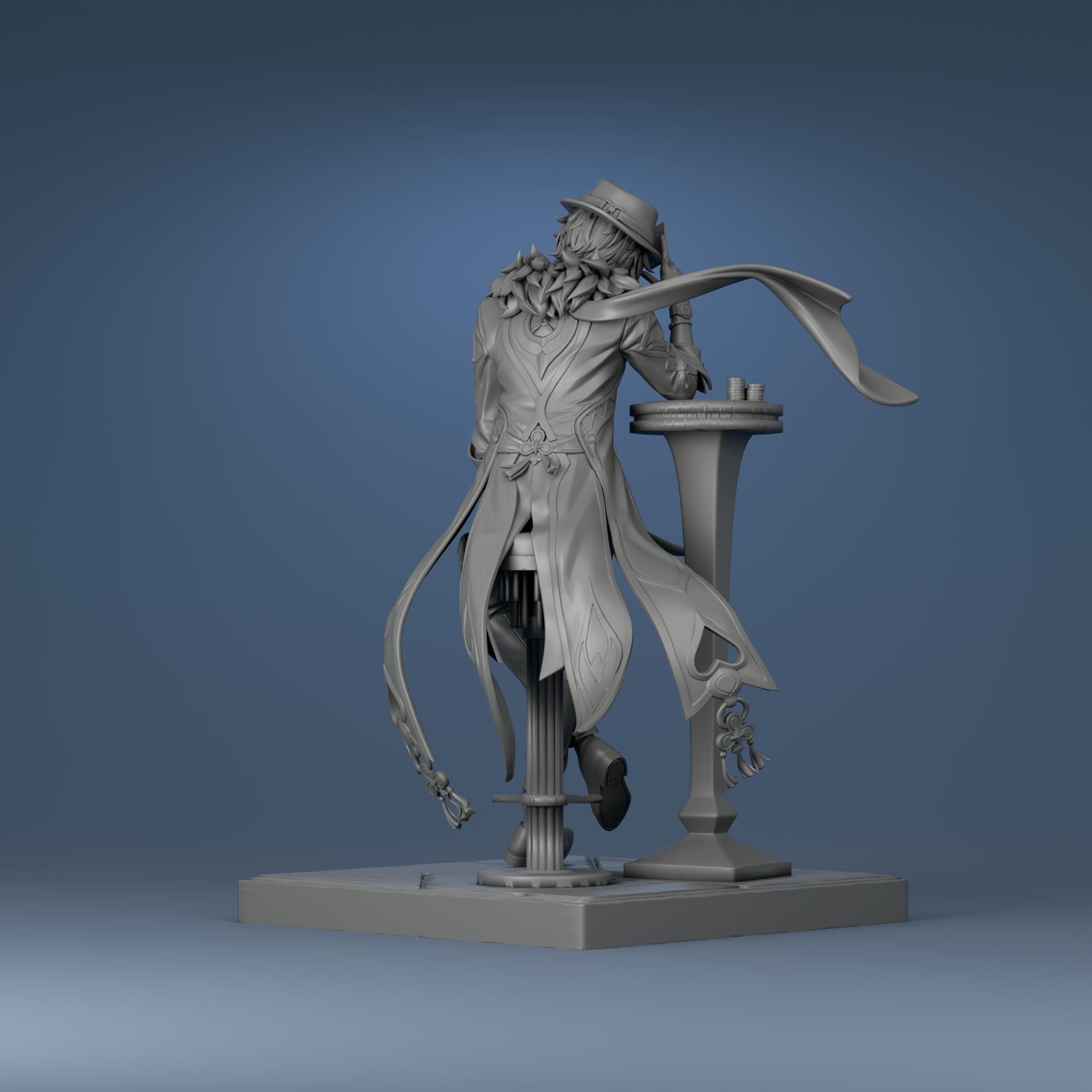 The Gilded Gambler – Fantasy Noble Statue | 10.6” Elegant Collectible ...