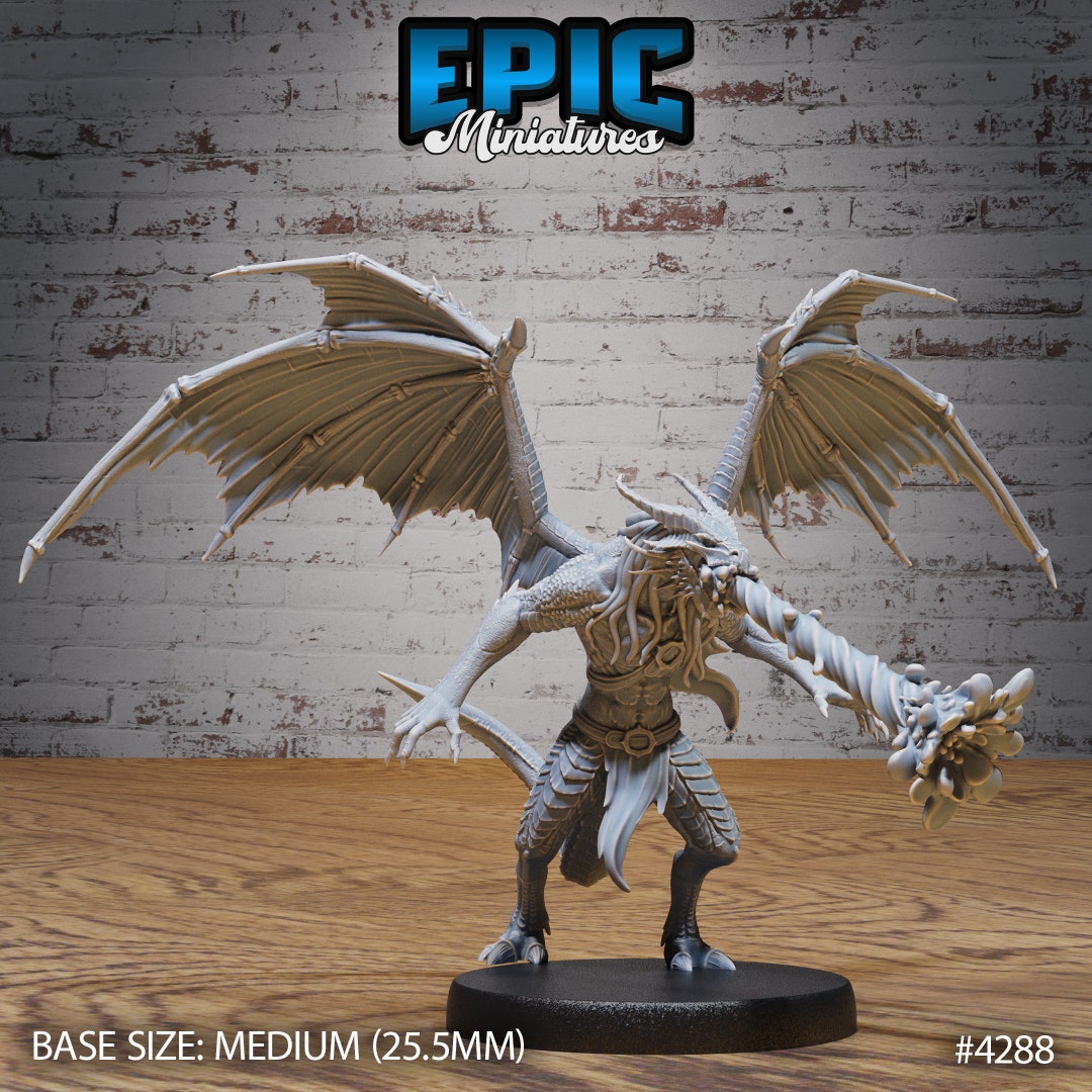 Draconic Copper Demon - Dnd Miniatures 32mm 8K Resin Quality Prints ...