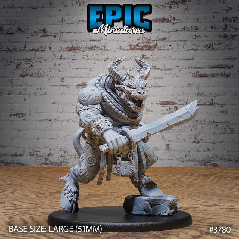 Onyx Statue Demon Dnd Miniatures 32mm 8K Quality Prints - Etsy