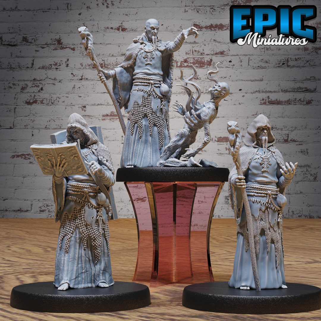 Cultist Necronomicon Heir - Dnd Miniatures 32mm 8K Quality Prints ...