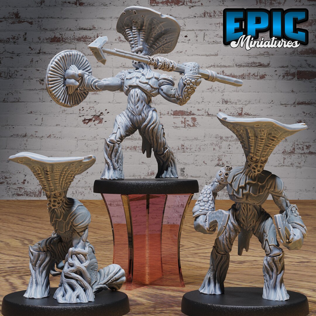 Mushroom Folk - Multiple Poses - Dnd Miniatures 32mm 8K Resin Quality ...