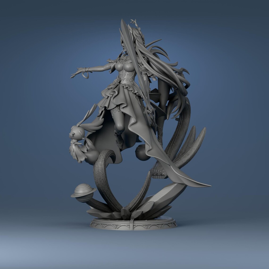 The Abyssal Navigator – Starborn Oracle Statue | 11.65” Sci-fantasy ...