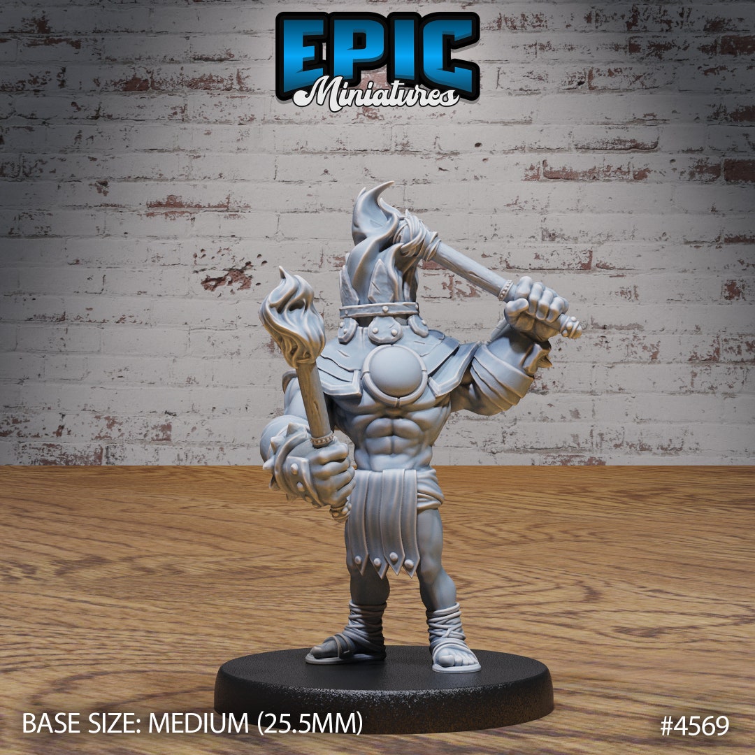Torch Knight Multiple Poses Dnd Miniatures 32mm 8K Resin Quality ...
