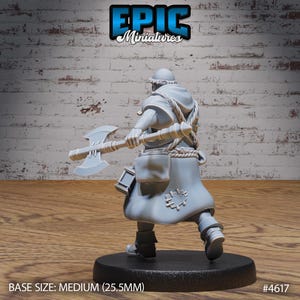 Medieval Cleric Monk Multiple Poses Dnd Miniatures 32mm 8K Resin ...