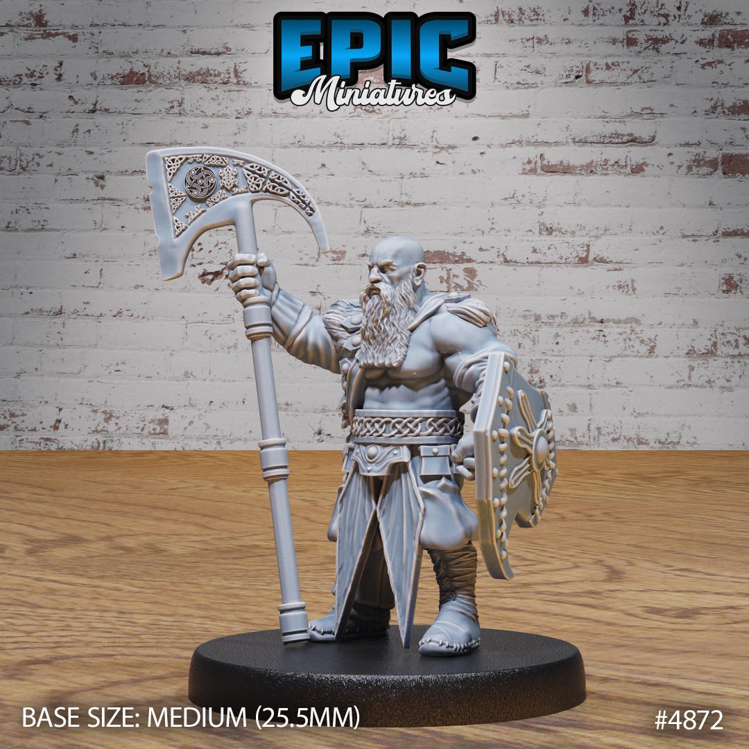 Dwarf Raider Multiple Poses Dnd Miniatures 32mm 8K Resin Quality ...