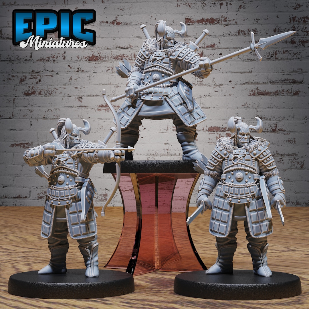 Orc Samurai - Dnd Miniatures 32mm 8K Quality Prints - Characters ...