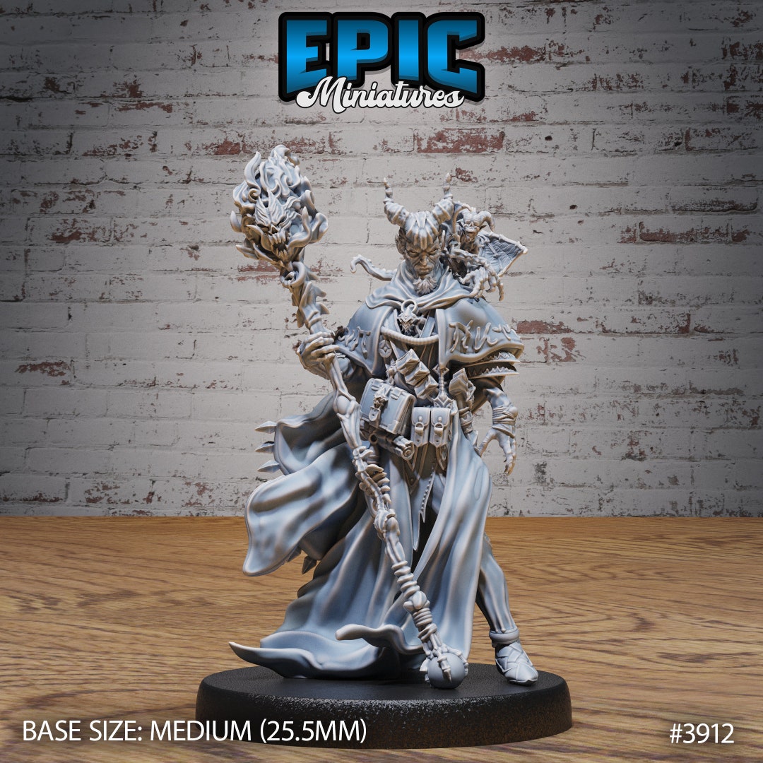 Tiefling Summoner - Dnd Miniatures 32mm 8K Resin Quality Prints ...