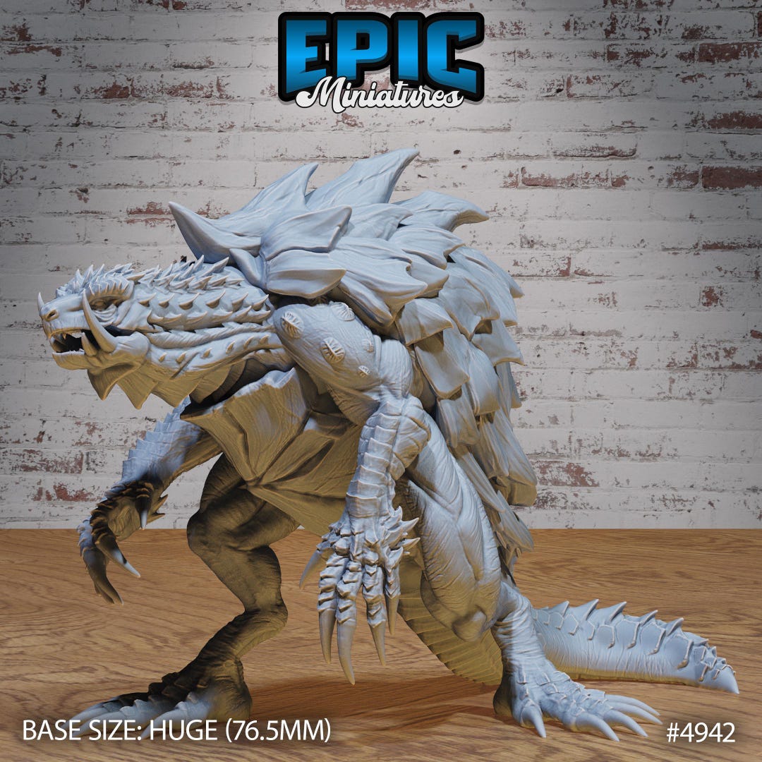 Turtle Zilla (huge) - Dnd Miniatures 32mm Scale 8K Quality Prints ...