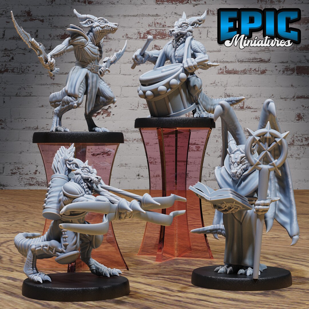 Kobold Tribe - Multiple Poses - Dnd Miniatures 32mm 8K Resin Quality ...