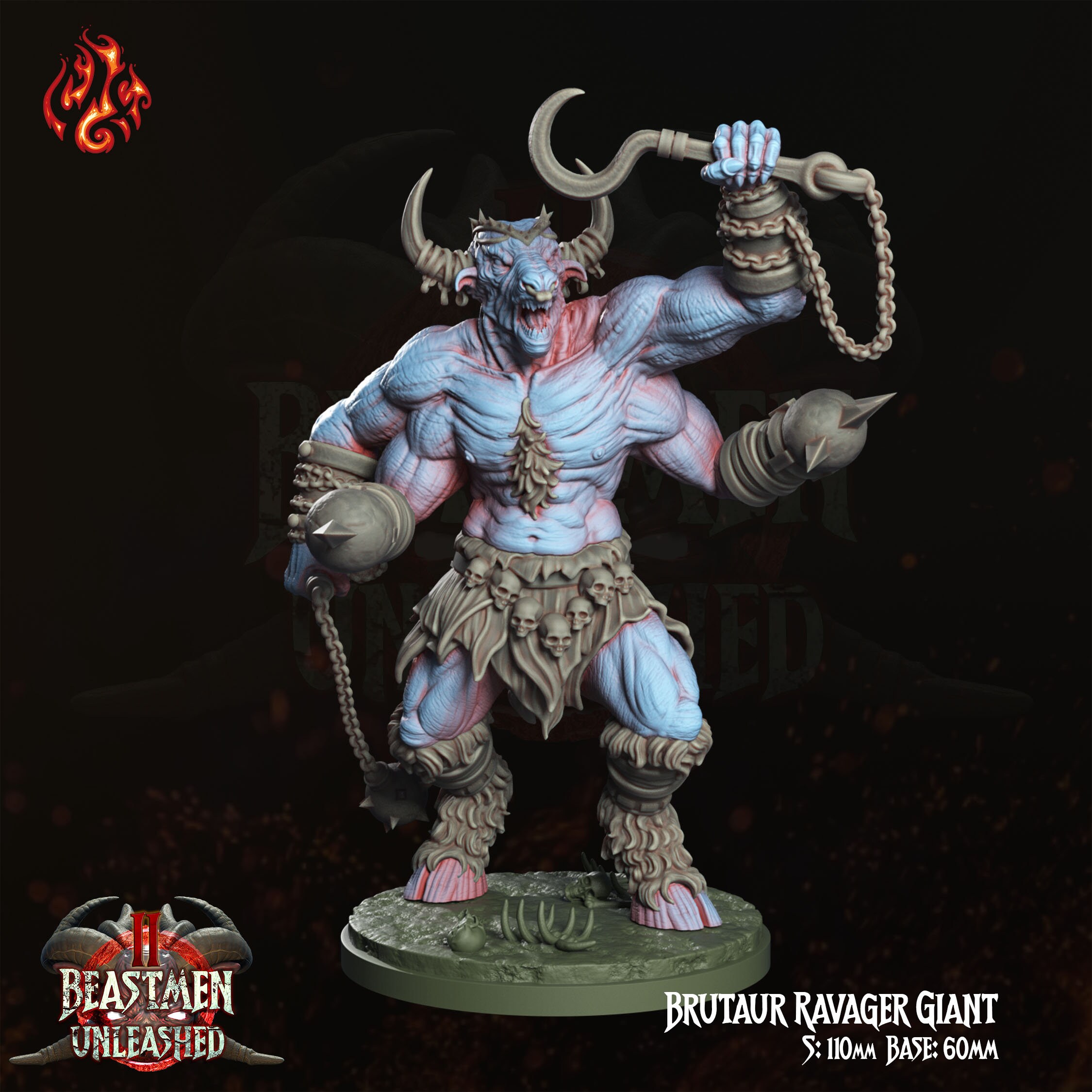 Brutaur Ravager Giant Dnd Miniatures 32mm 8K Resin Quality Prints ...
