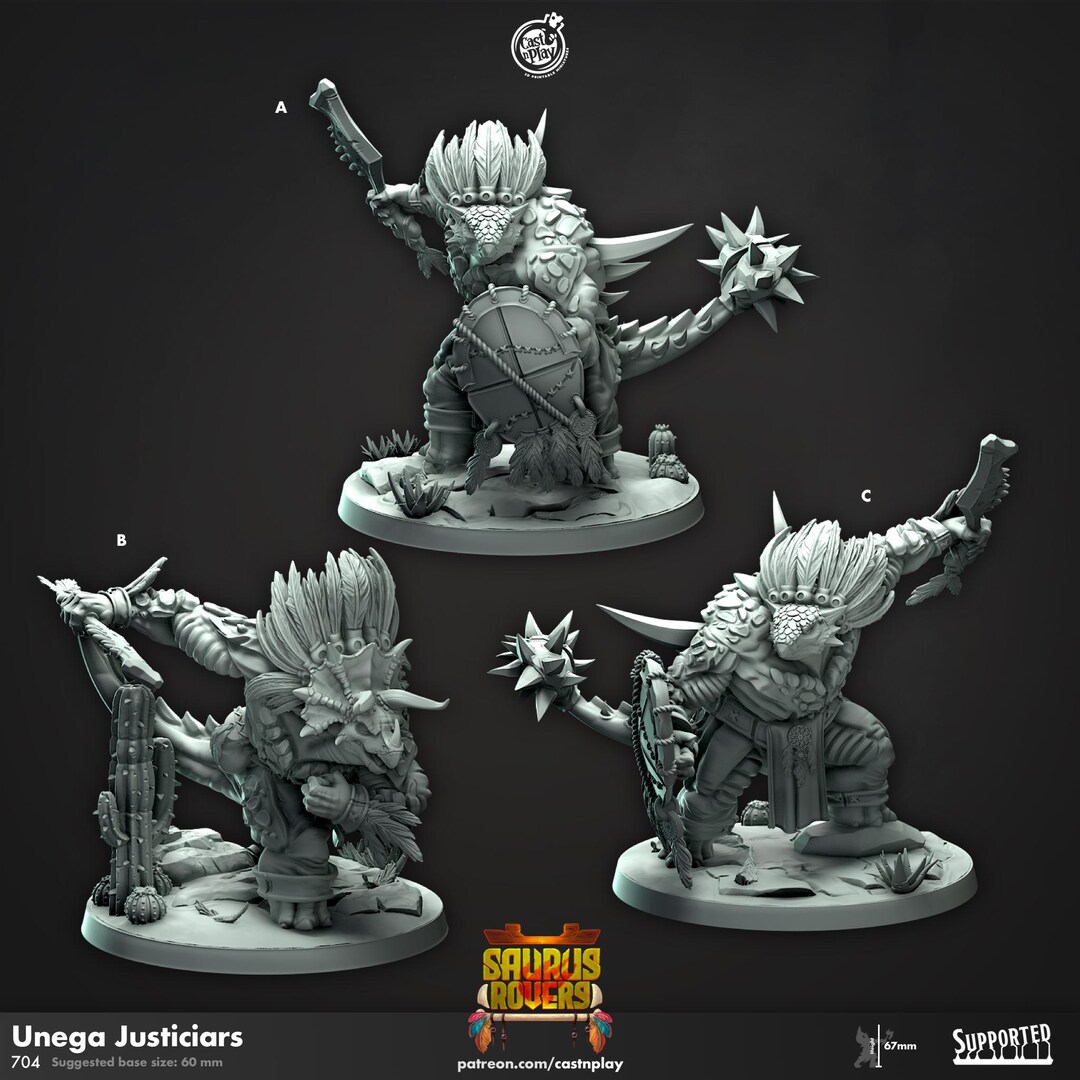 Saurian Sentinel 60mm Base Dnd Miniatures 32mm 8K Resin Quality ...