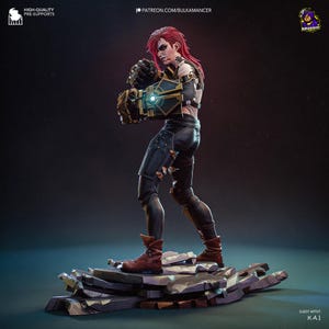 Vi Arcane Statue Fractured - 9"tall - High Quality Resin Figure ...