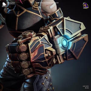 Vi Arcane Statue Fractured - 9"tall - High Quality Resin Figure ...