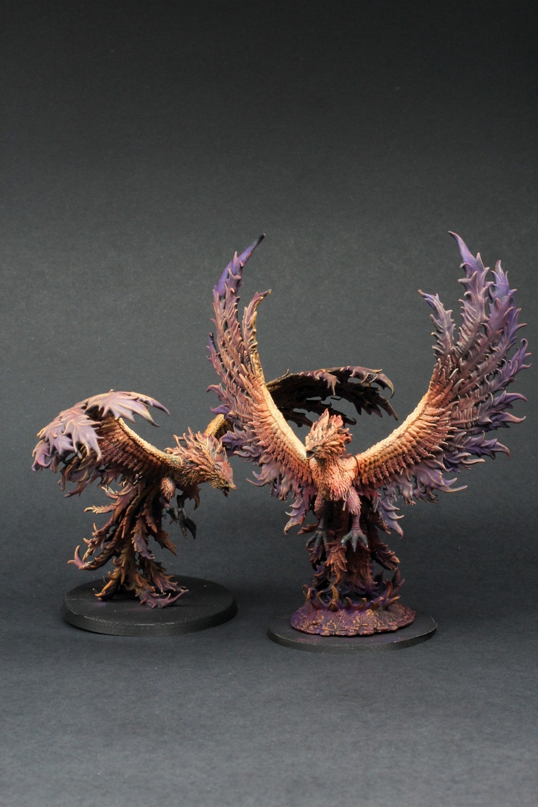 Primordial Phoenix Miniature: 32mm Resin Dnd Character - Etsy